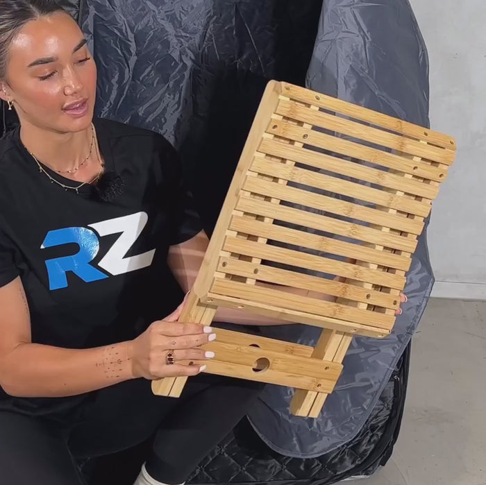 Premium Folding Bamboo Stool For Saunas | Stylish & Durable